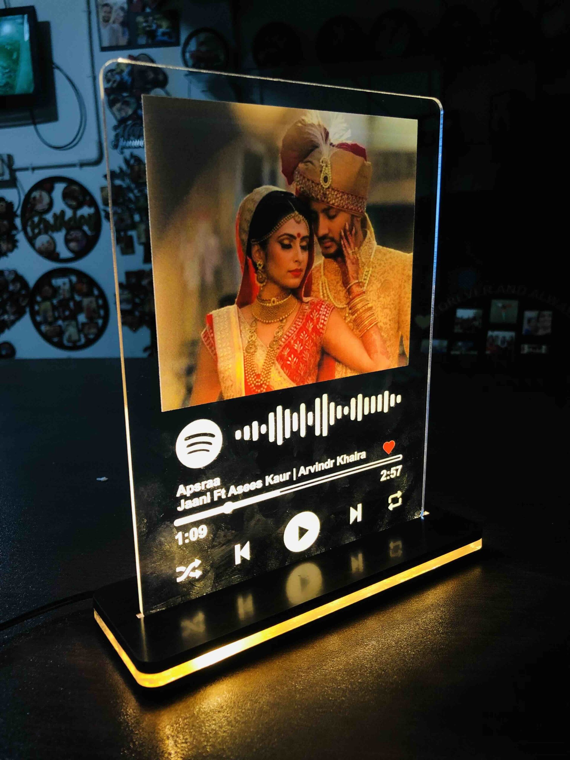 Spotify Frame lighting acrylic | led frame| acrylic table top | – Gifiso